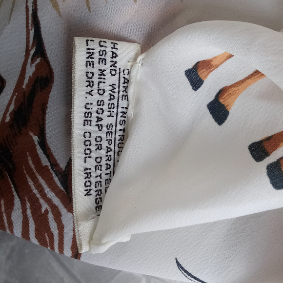 Vintage | Accessories | Vintage African Animals Wildlife Scarf M In ...